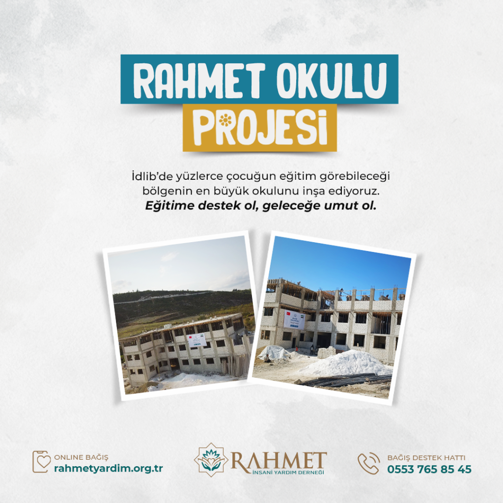 Projelerimiz - Rahmet İnsani Yardım Derneği